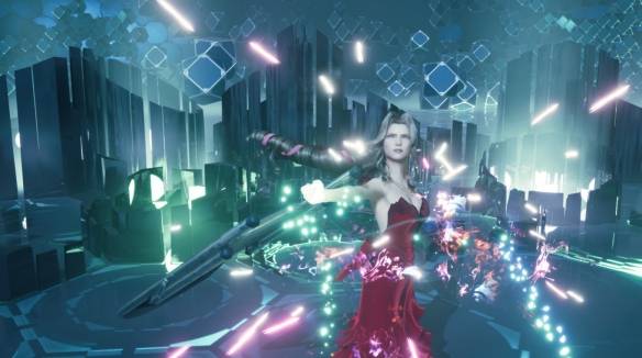 《最终幻想7RE》“椅丽丝”Mod！网友：等个蔡明mod！_爱丽丝_的武器_折叠椅