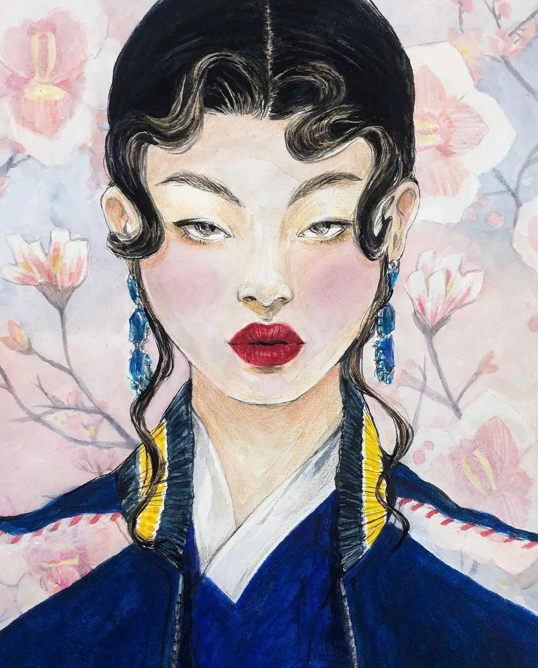 曾任圣马丁、UCA导师的Connie Lim如何绘制时装画？独树一帜的风格与多种材料交织打开了插画世界的大门_艺术_专业_工具