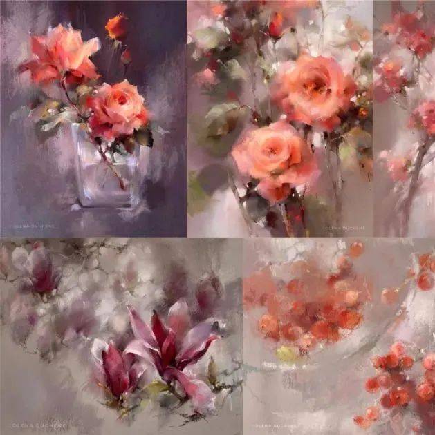 水彩插画家Olena Duchene作品欣赏| 她眼中世界的样子，美好而细腻_花卉_笔下_玫瑰花