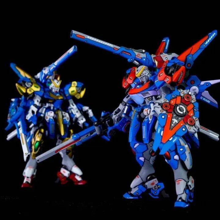 双开GUNDAM ARTIFACT V2AB，精细分色涂装_公众_来稿_过程