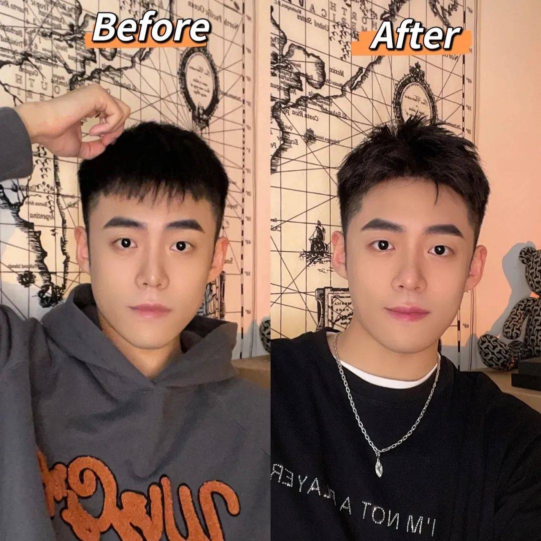 男生发型｜变身帅气男孩你就差一个发型！_欧莱雅_头发_效果