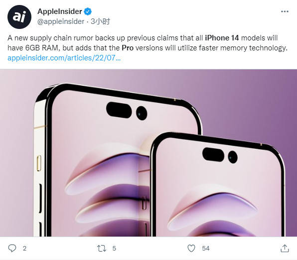 iPhone 14 Pro性能预测：GPU提高25%到30%，图像处理更顺畅_系列_内存_Max