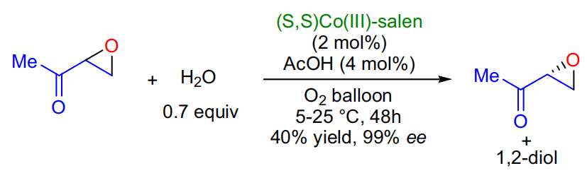 Jacobsen水解动力学拆分_反应_催化_化合物