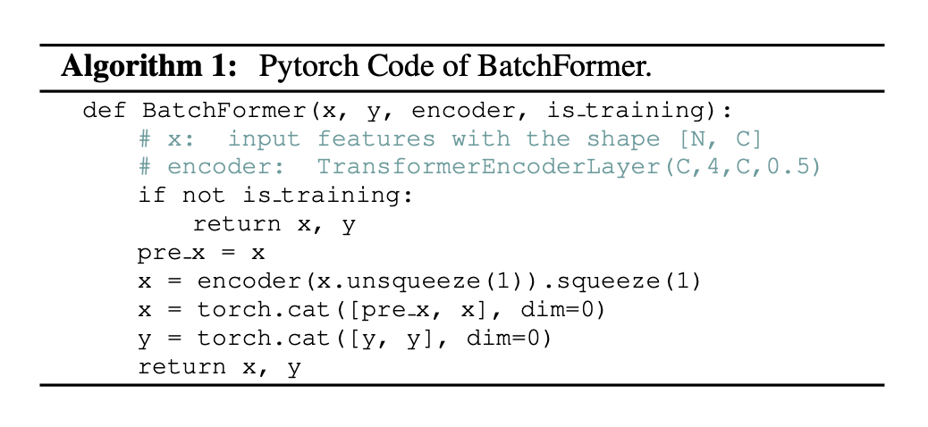 CVPR 2022 | 即插即用！BatchFormer：简单有效的探索样本关系通用模块_数据_测试_训练