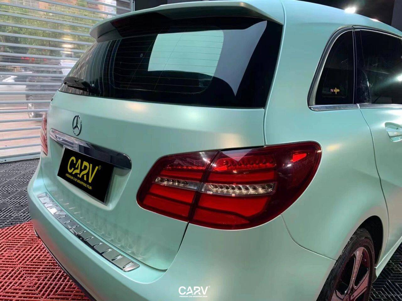 奔驰卡孚CARV改色膜马卡龙月光玉，宛如白月光般纯净、美好_搜狐汽车_搜狐网