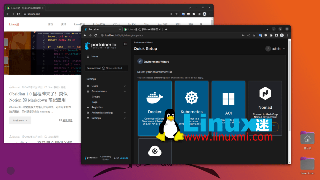 Linux 上轻量级 Docker 的 GUI 管理器入门_Pulling_www_容器