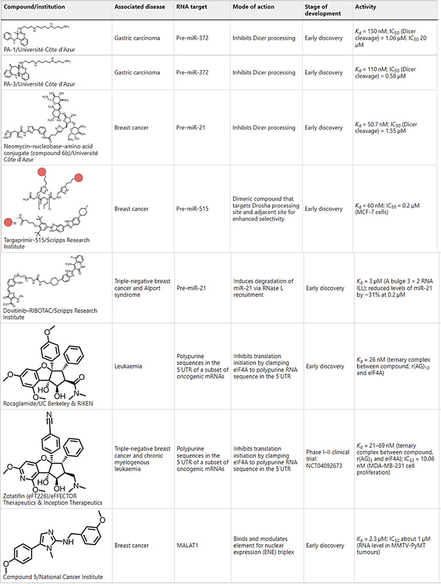 Nature Review | 靶向RNA小分子的研发策略、优化、十年展望_结构_化合物_方法