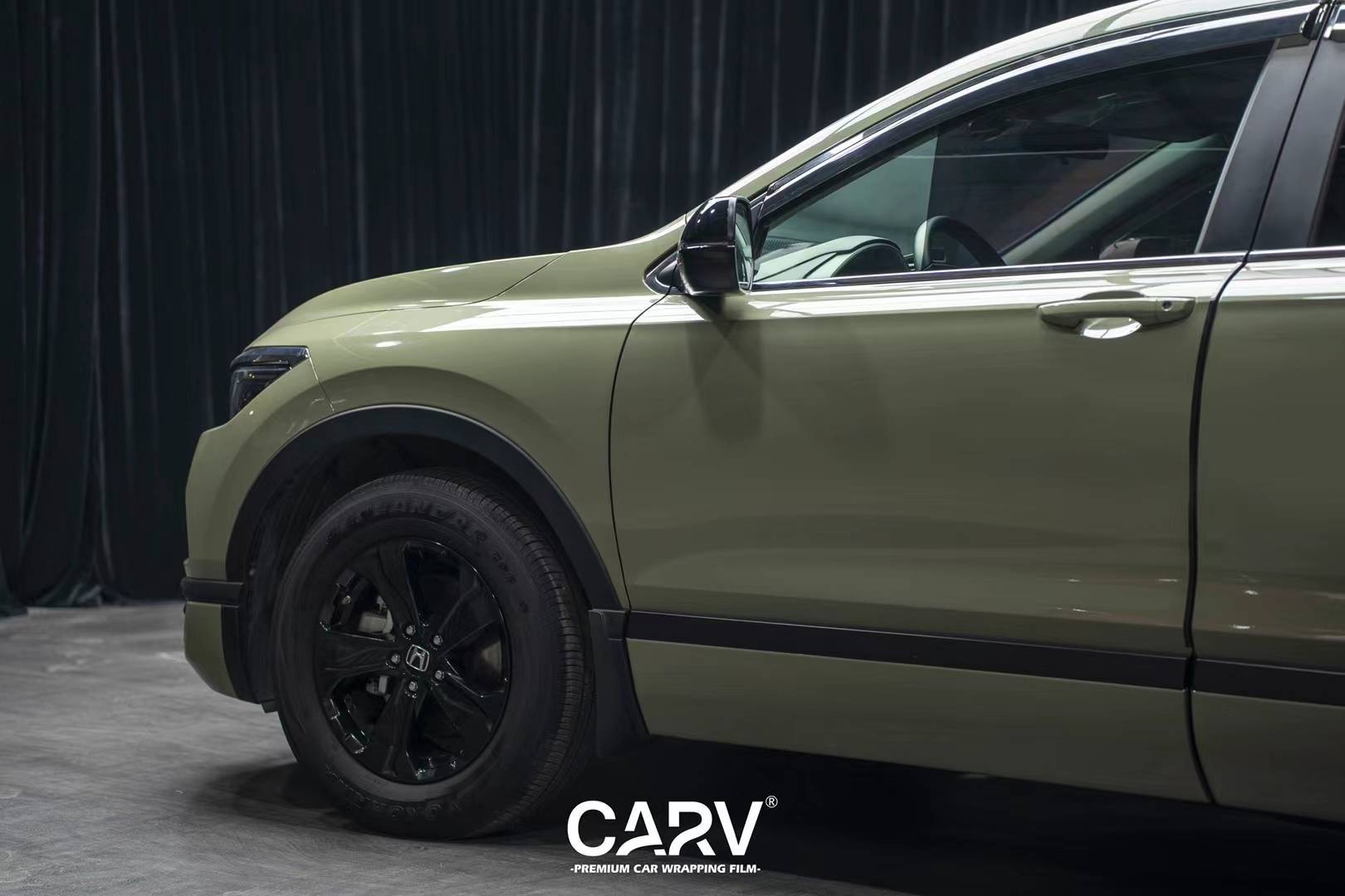 卡孚CARV改色膜白金卡其绿，低调沉稳 质朴高级_搜狐汽车_搜狐网