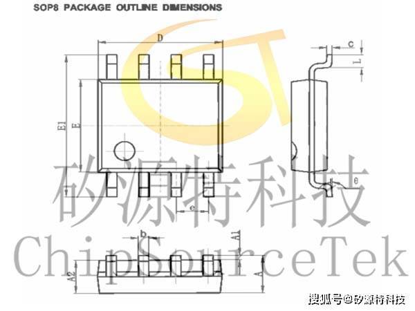 矽源特ChipSourceTek-8002D是一款AB类桥式输出音频功率放大器。_应用_封装_配置