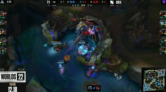 英雄联盟S12全球总决赛 T1战队2:1领先拿下赛点_英雄联盟S12全球总决赛_比赛_赛区