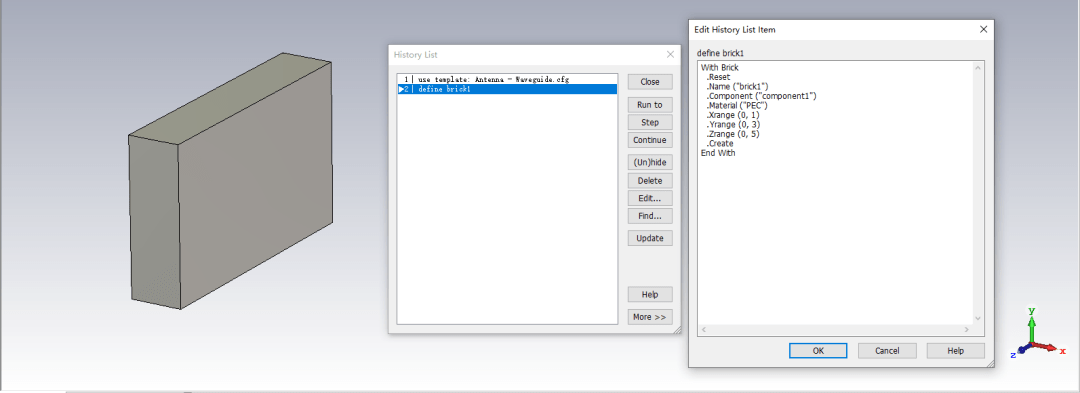 CST的VBA语言 & MATLAB调用CST_代码_Xrange_开发