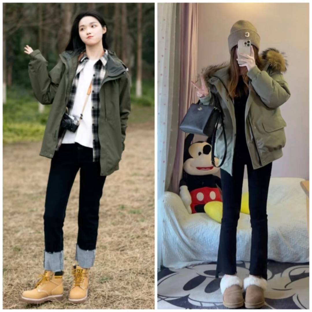 军绿色搭配这10个颜色美出高级感，气质稳重不沉闷_look_卫衣_外套