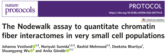 Nature Protocols | 使用微量细胞检测染色质互作的新技术_基因组_进行_方法