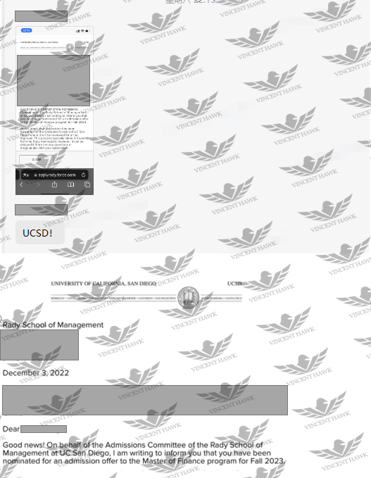 2023 VH Offer | 祝贺VH学员获录UCSD金融硕士项目Offer！_数据_经济学_进行