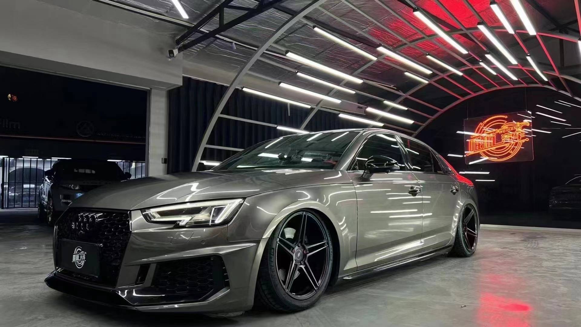 “玩出时尚”奥迪A4改装AIRBFT气动避震_搜狐汽车_搜狐网