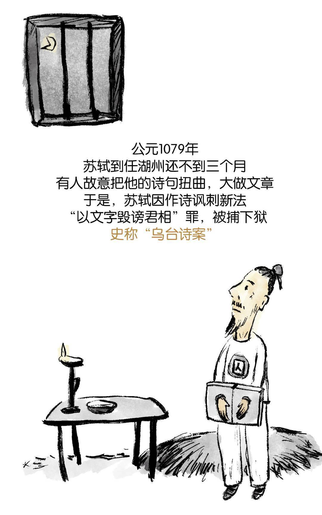 漫画： 苏东坡65岁人生流传了千年 -6park.com