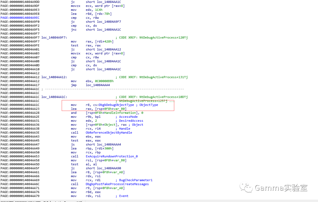 自建调试体系-重写NtDebugActiveProcess_NTSTATUSStatus_函数_if