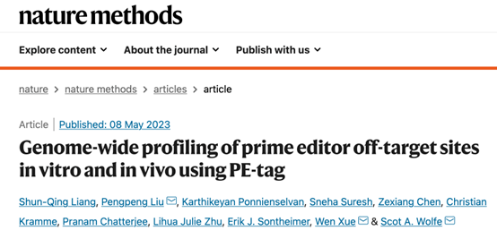 Nature methods | 对引导编辑器(PE)脱靶位点进行全基因组检测的新方法_标签_招聘_序列
