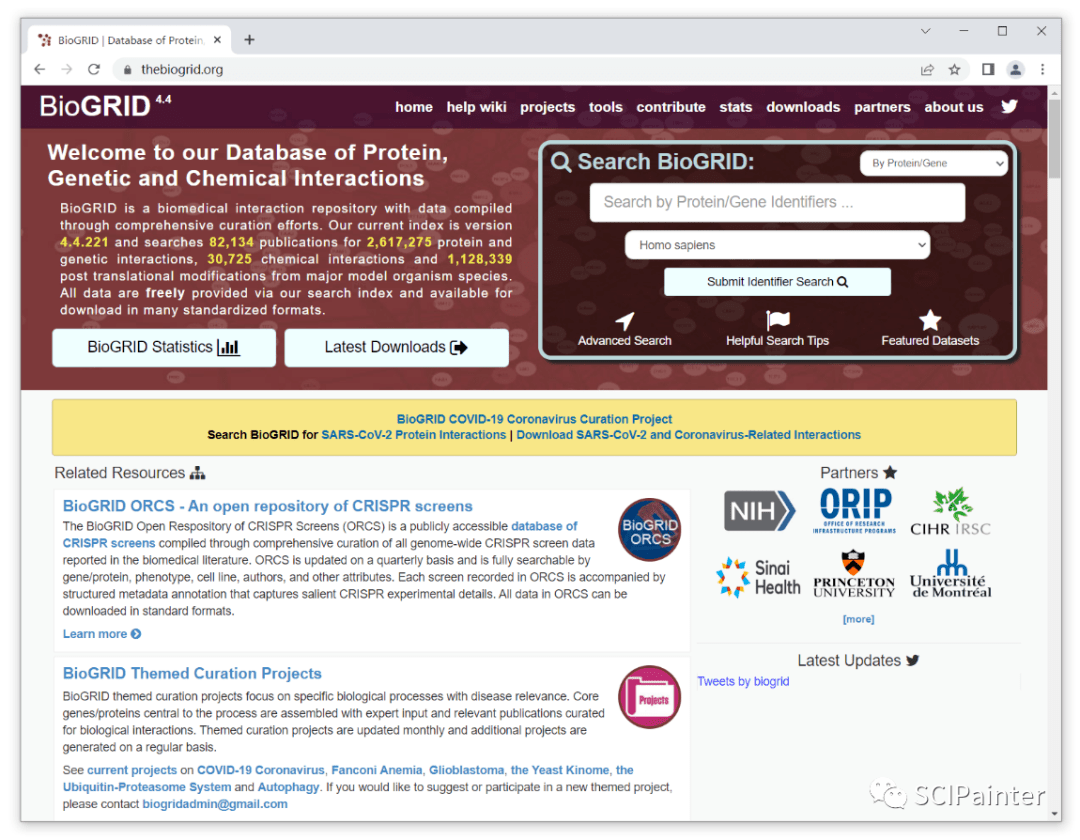 分享一个基因蛋白互作数据库_信息_BioGRID_网络分析