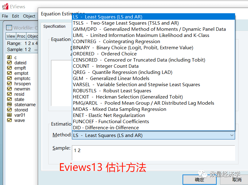 EViews 13.0操作手册（含DID估计、门槛回归、单位根检验等）_工作文件_对象_功能
