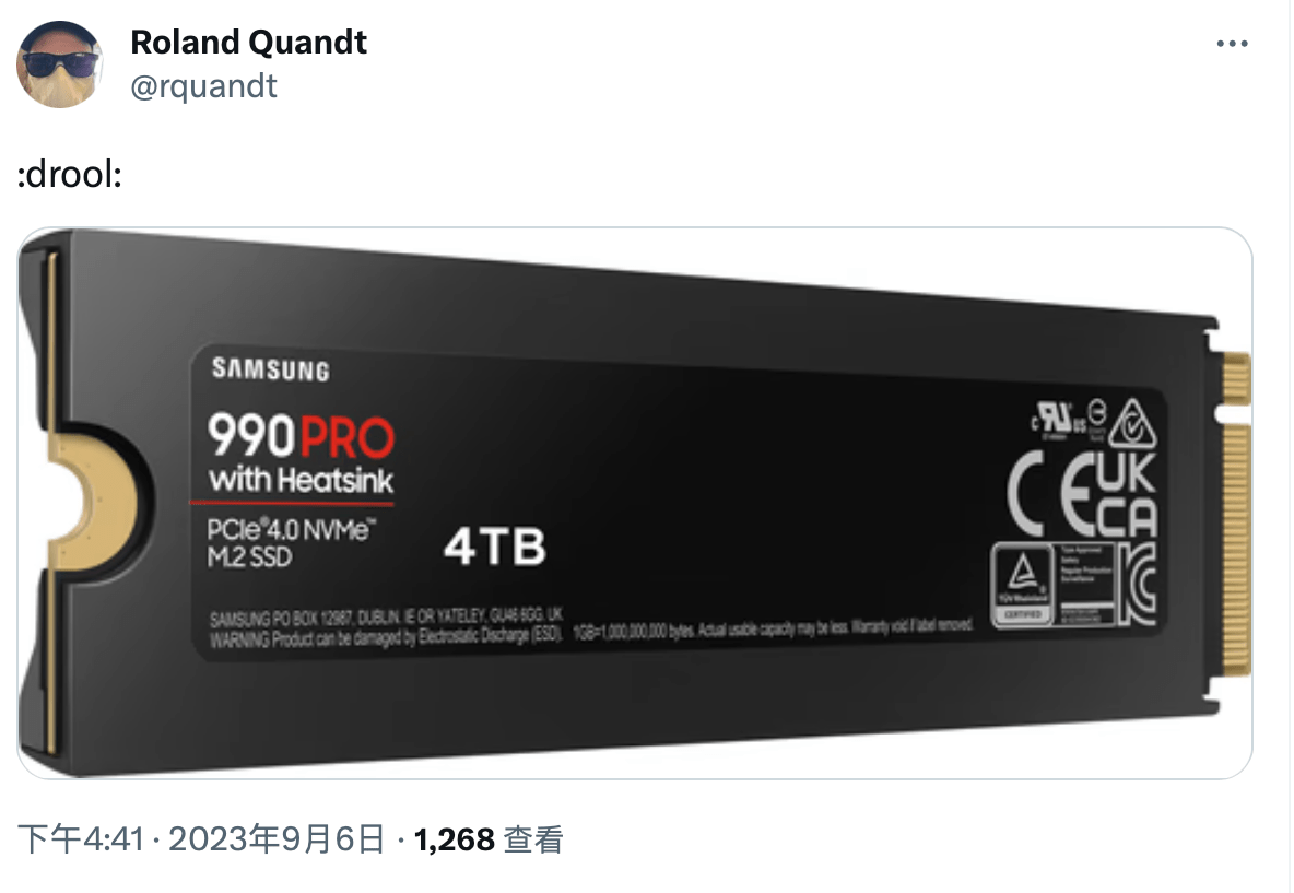 三星 990 PRO SSD 4TB 即将上市，售价 340 欧元_速度_技术_性能