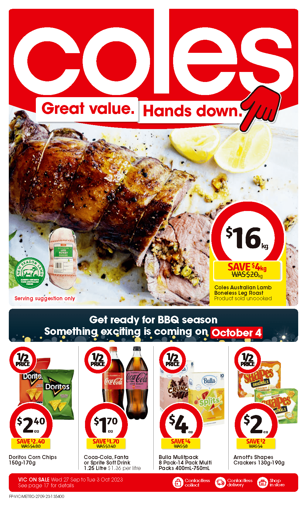 Coles 9月27日-10月3日折扣，_信息_生活_锁定