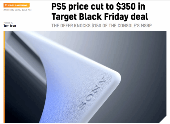 美国零售商PS5黑五促销打出超低价：光驱版仅售2500｜PS5液金泄露事件频发 推主再提醒玩家不要垂直放置_通关_Newell_白金